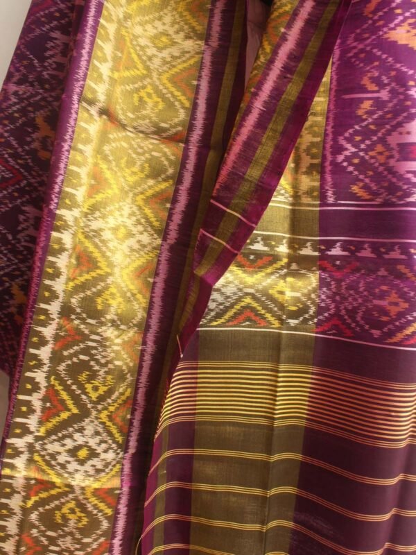 Purple pure silk Patan Patola Dupatta – Shilphaat.com
